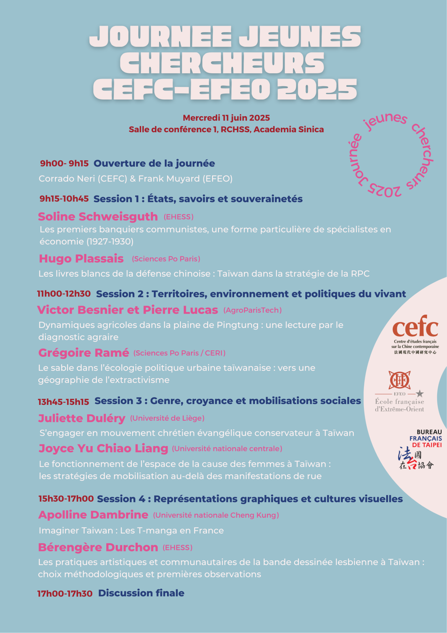 Journée jeunes chercheurs CEFC-EFEO 2025 - CEFC